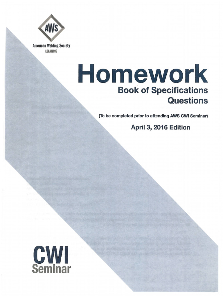 Homework, 2016 | PDF