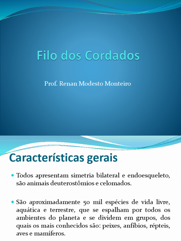 Filo dos cordados | PDF