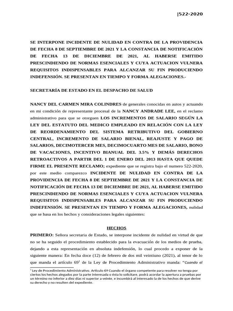 Nulidad | PDF