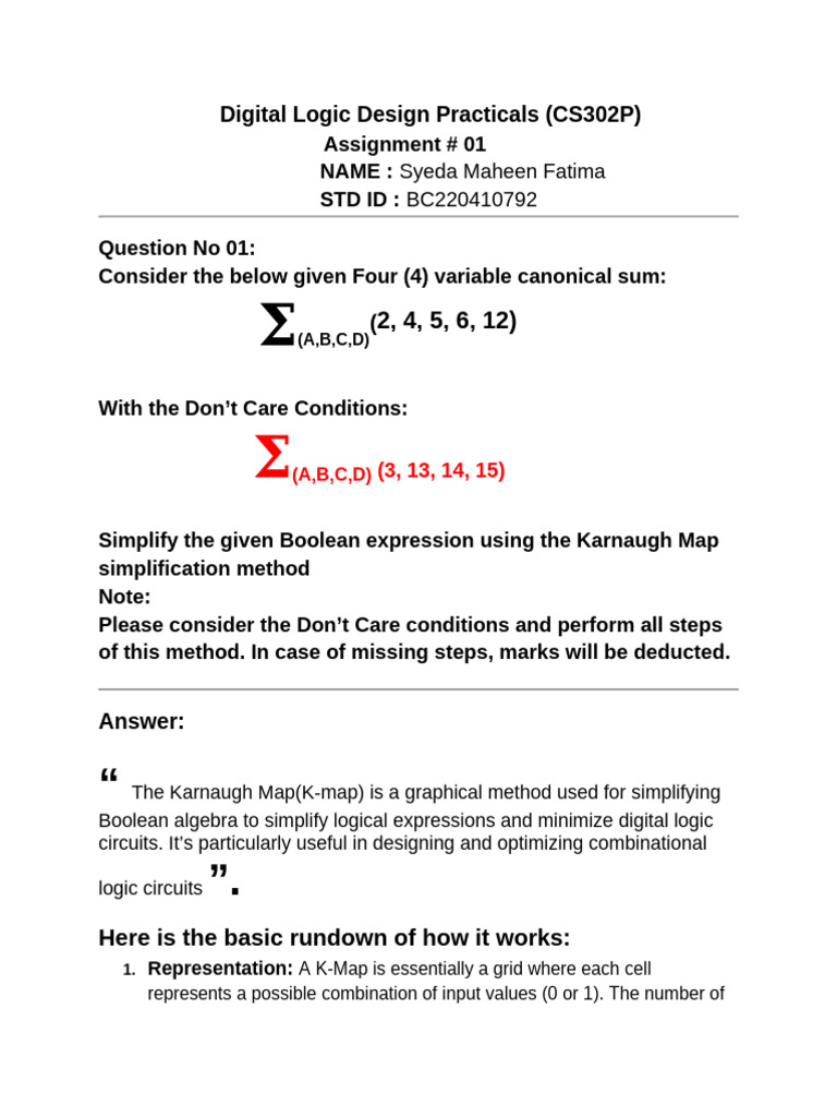 Untitled Document | PDF | Logic | Boolean Algebra