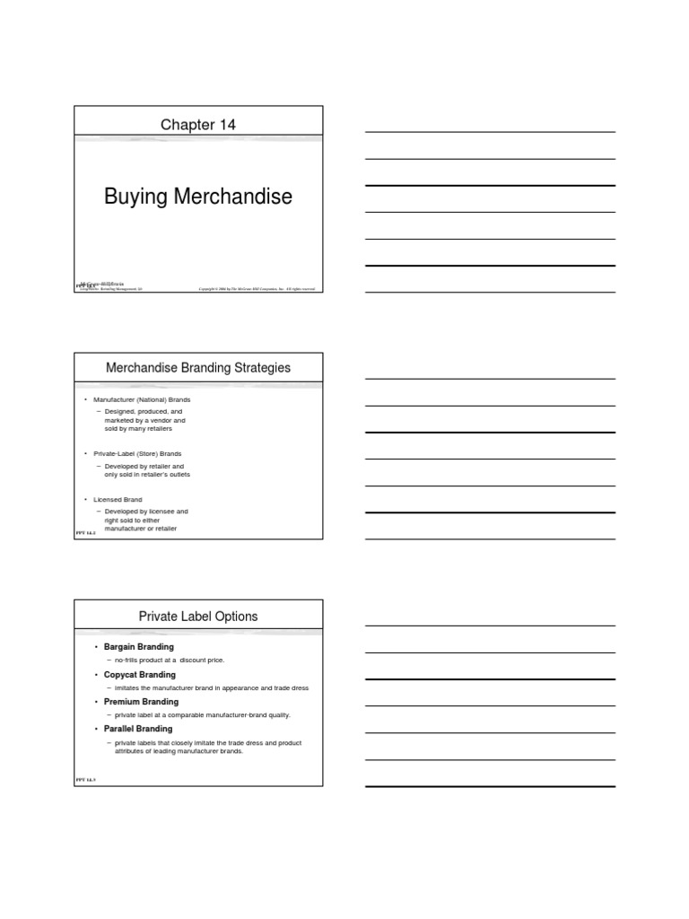 Buying Merchandise | PDF