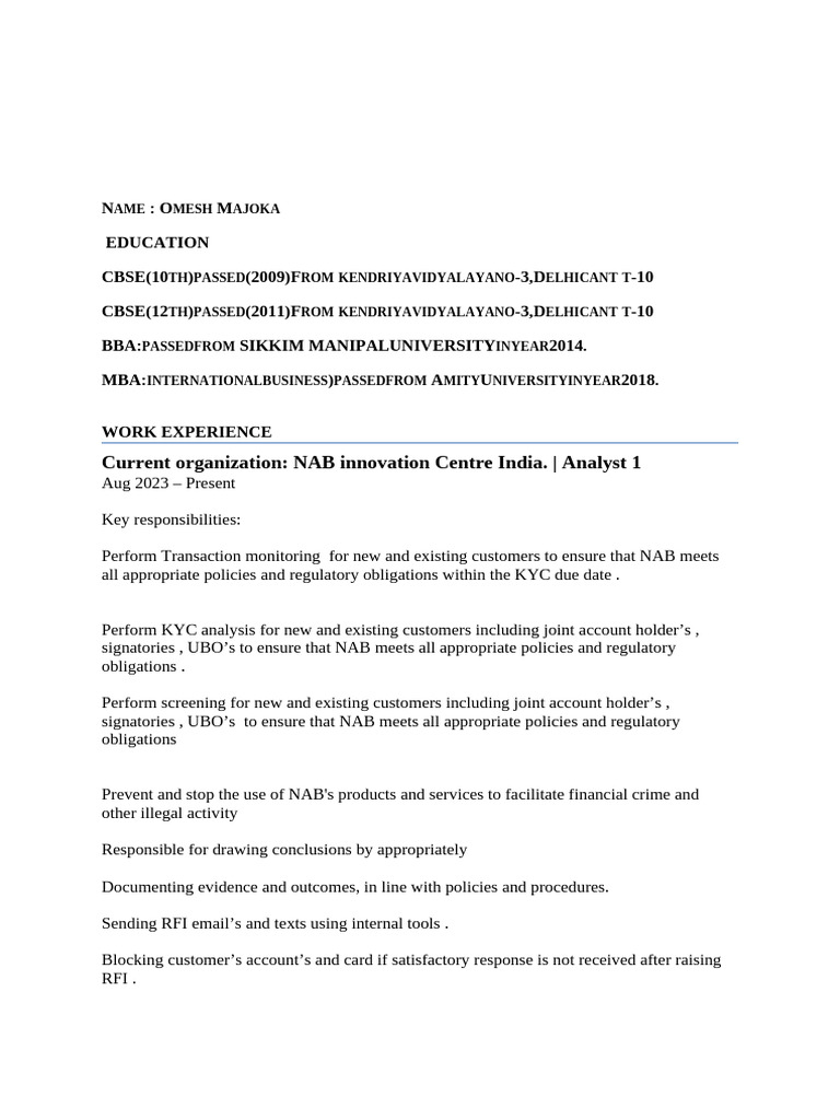 Updated Resume | PDF