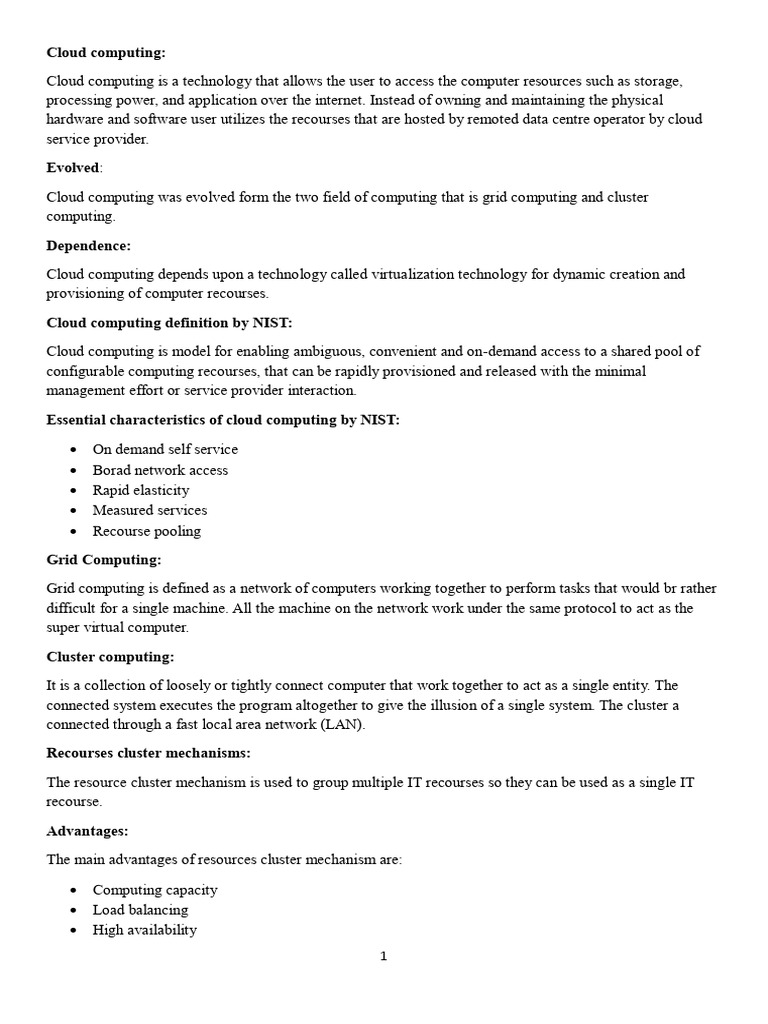 Cloud computing(Finals) | PDF