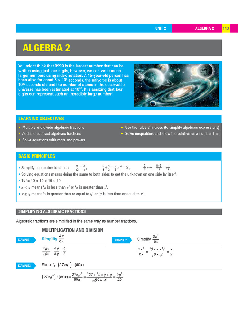 Algebra 2- | PDF