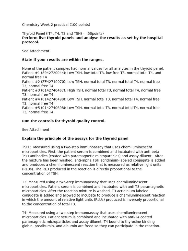 Chemistry Week 2 Practical | PDF