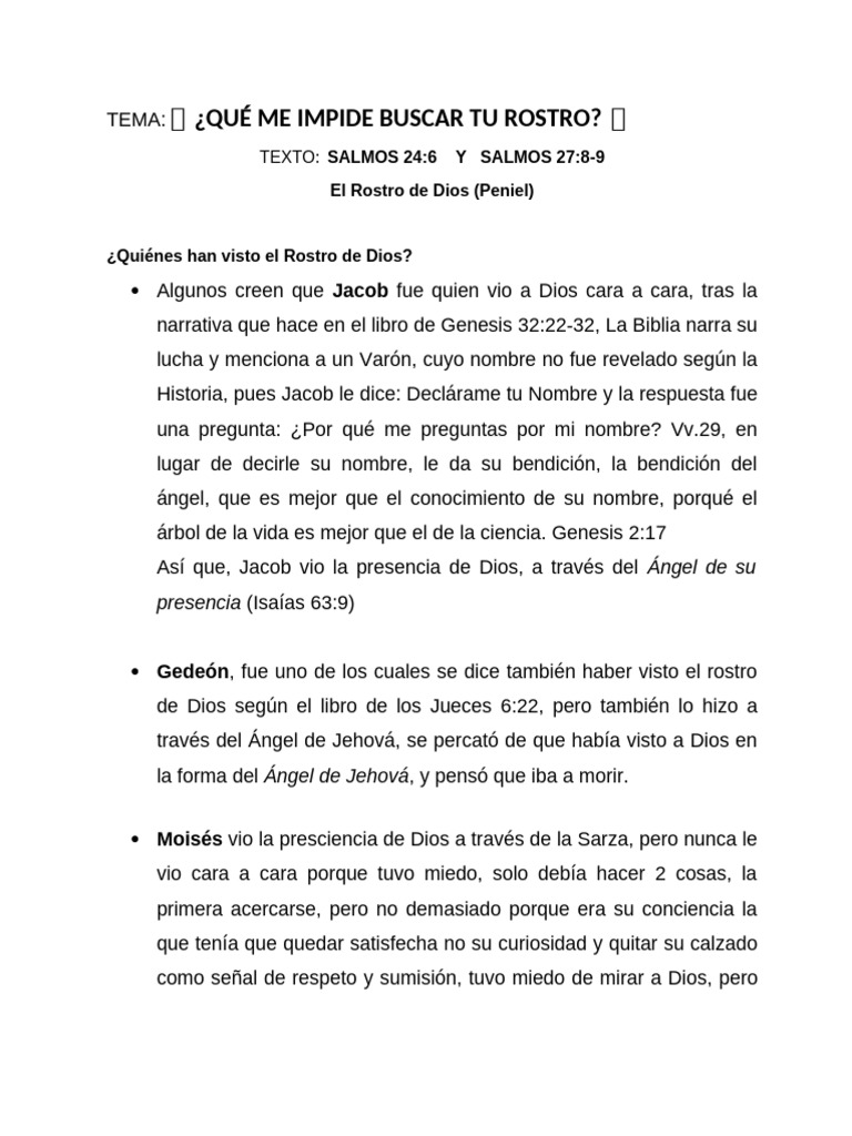 buscando el rostro de Dios | PDF