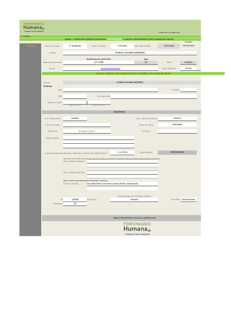 PLANILHA F COMP CORP | PDF