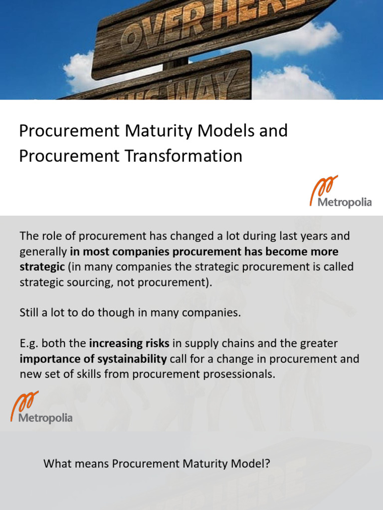 Maturity Models and Transformation | PDF | Procurement | Business