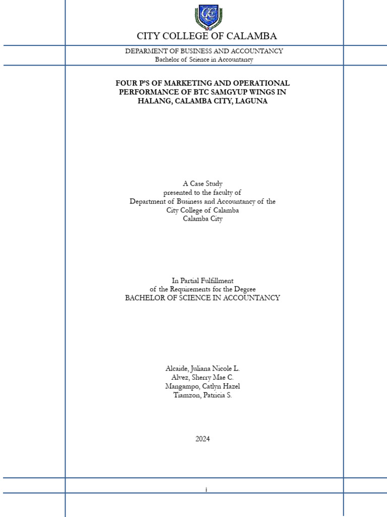 Revised Paper FourPsOfMarketing | PDF