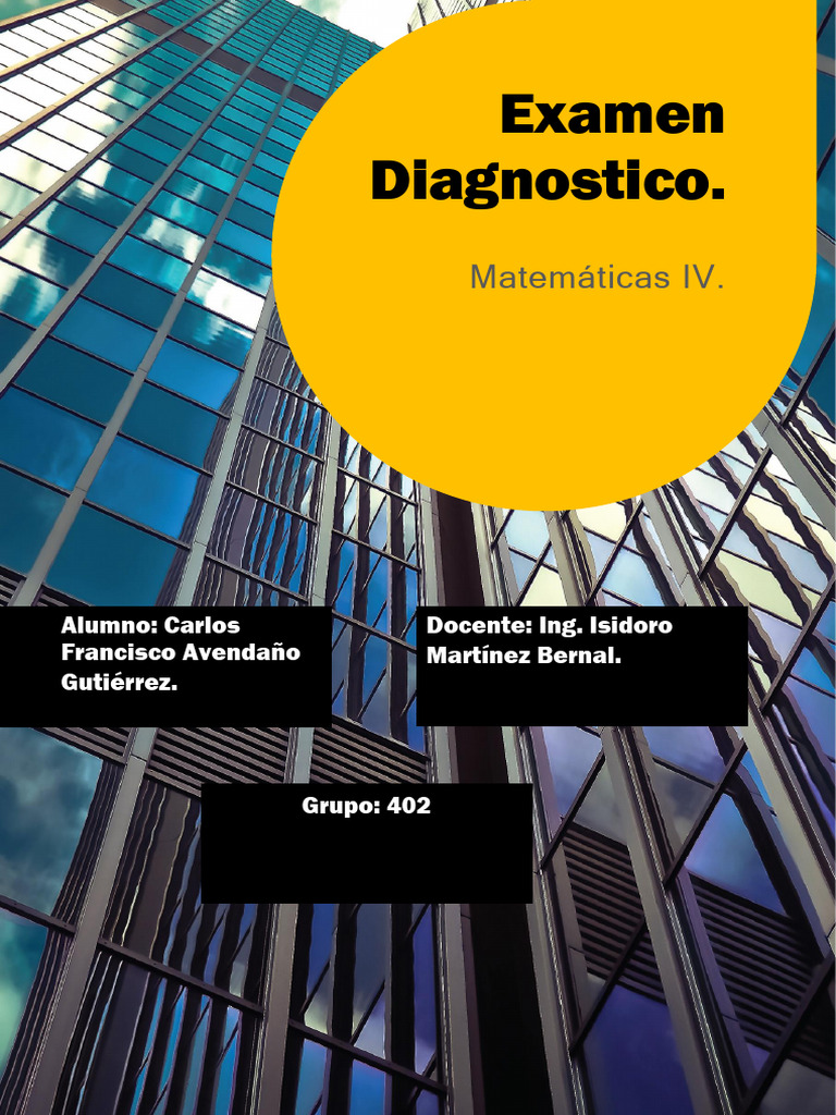 Examen - Dig.mate - IV Carlos Avendaño. | PDF