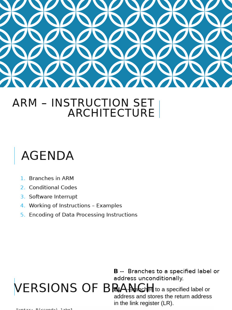 Session 7 - ARM Instructions Part3 - 1 | PDF