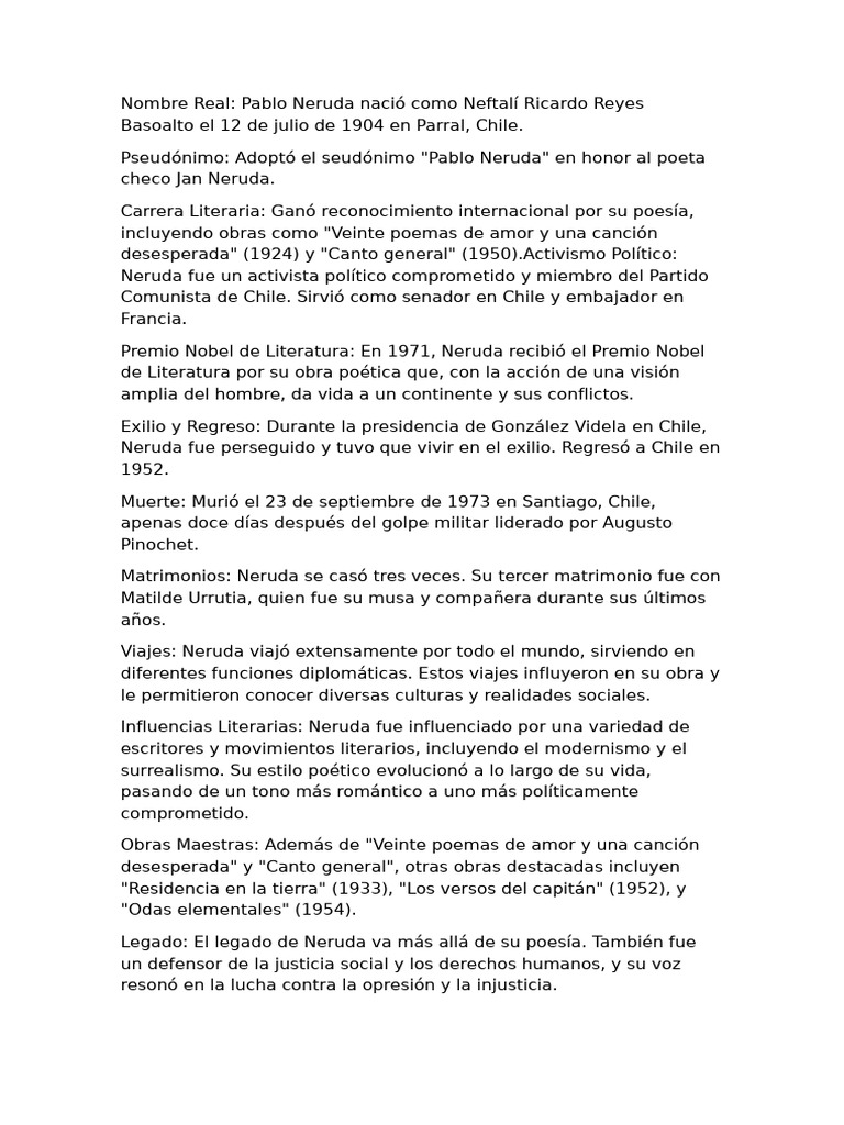Pablo Neruda | PDF
