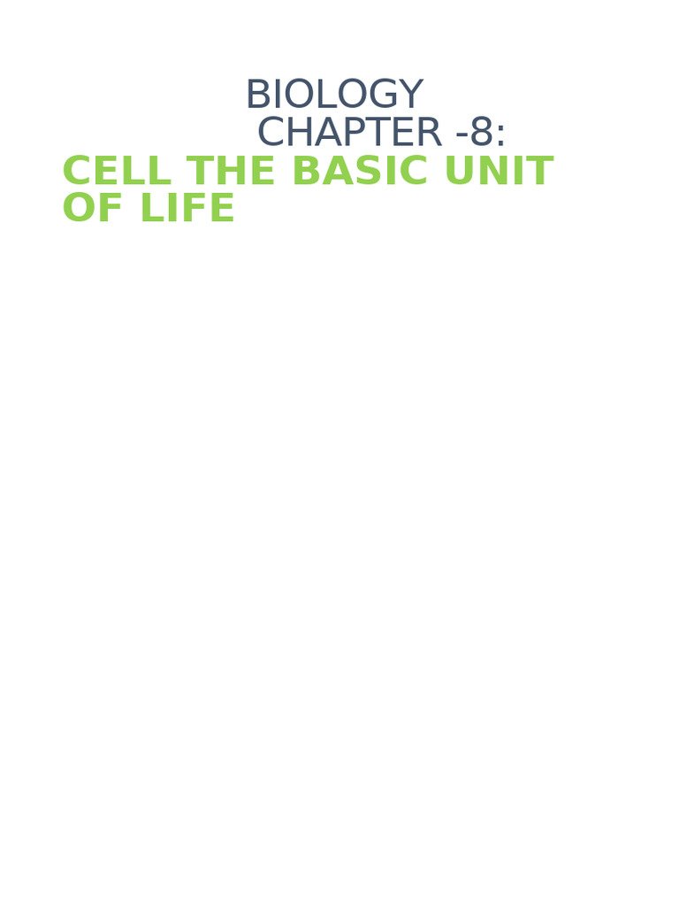 Ch8 Bio My Notes Cell Pdf