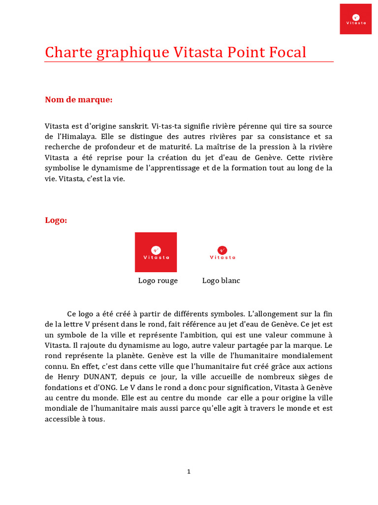Charte Graphique Vitasta | PDF