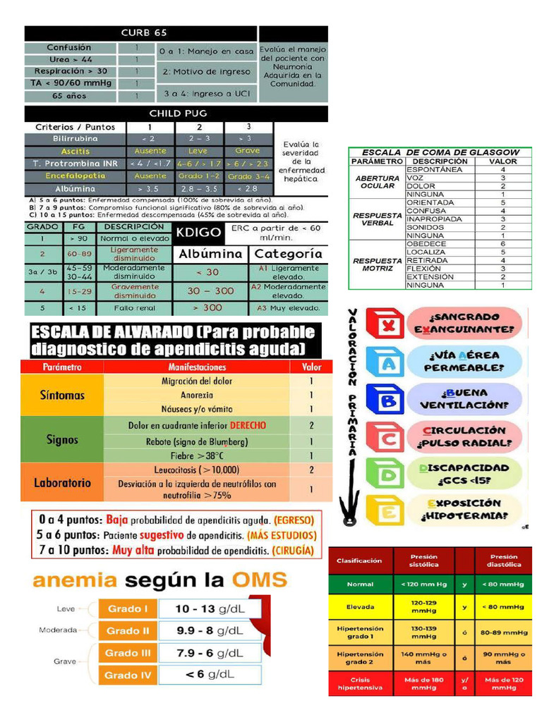 Urgencias Escalas | PDF