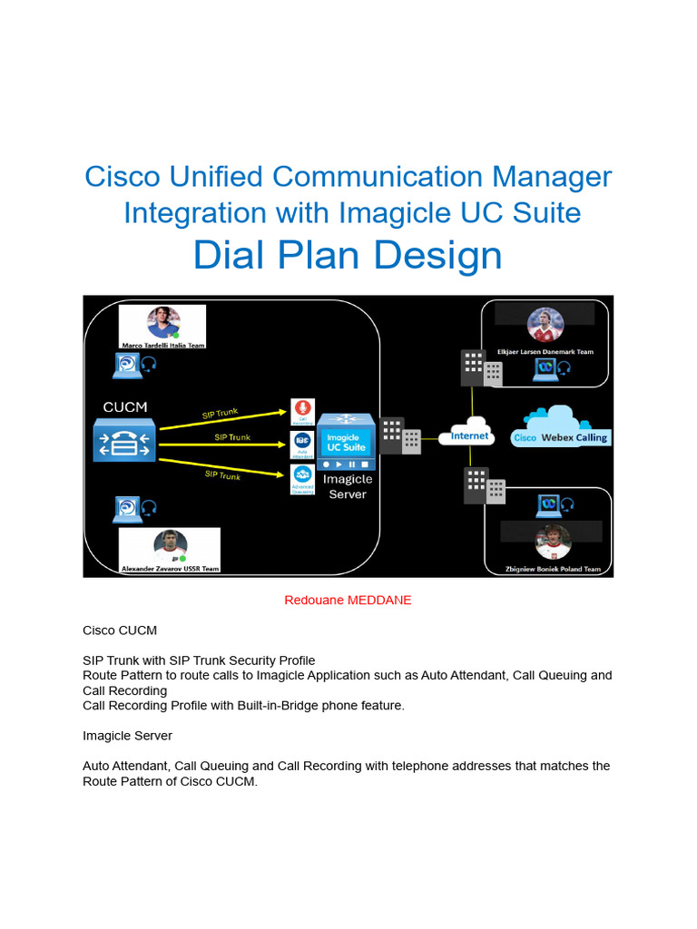 Cisco CUCM Integration With Imagicle UC | PDF