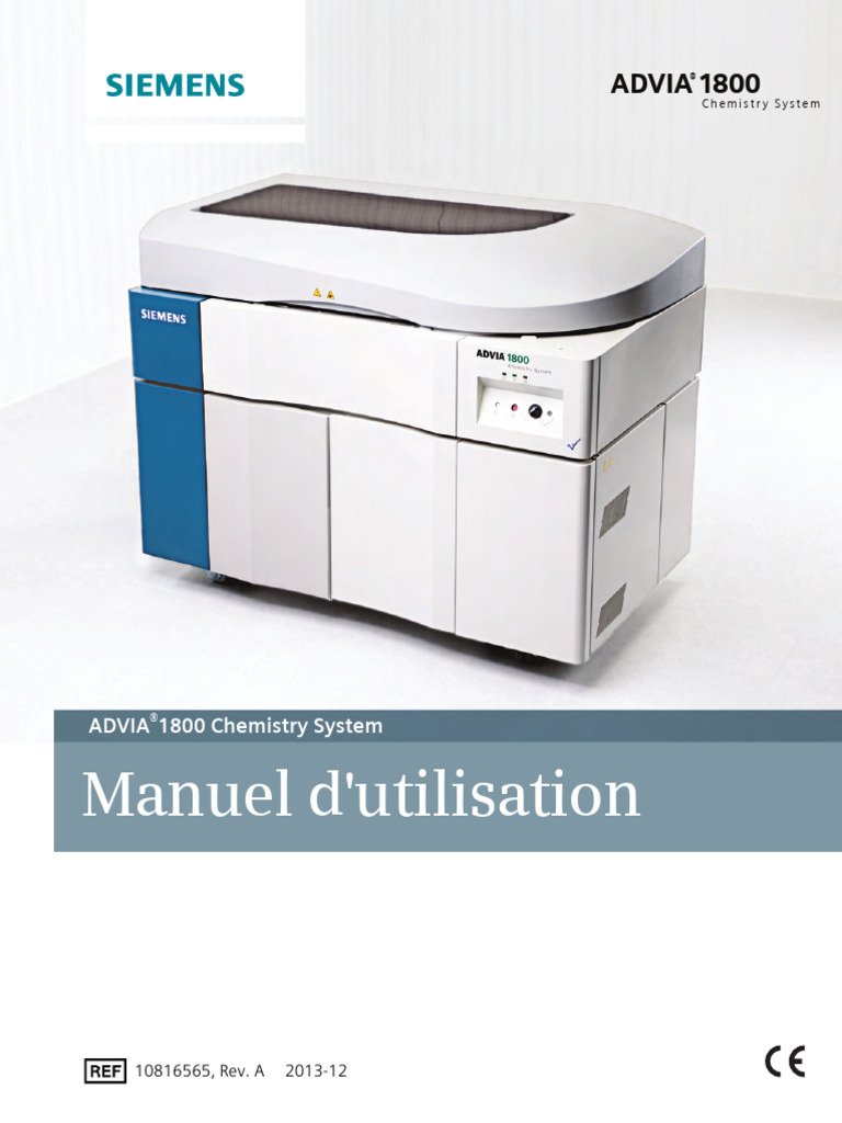 ADVIA 1800 Operator Guide | PDF