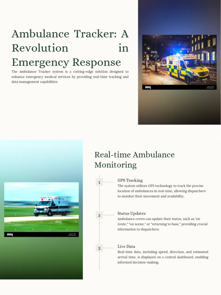 Ambulance Tracker A Revolution in Emergency Response PDF | PDF