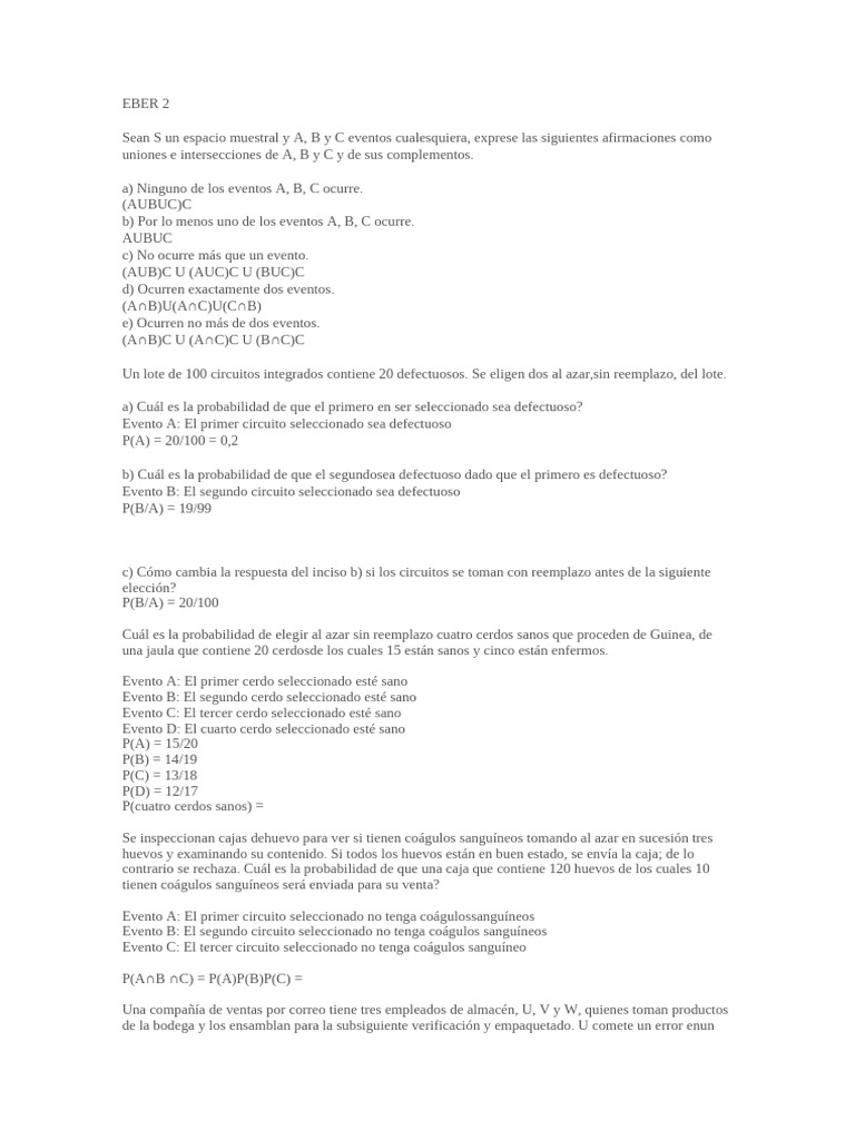 Esta Di Stica | PDF | Probabilidad | Teoría de probabilidad