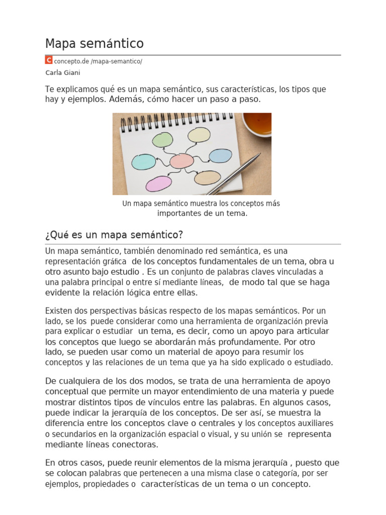 Mapa Semántico | PDF
