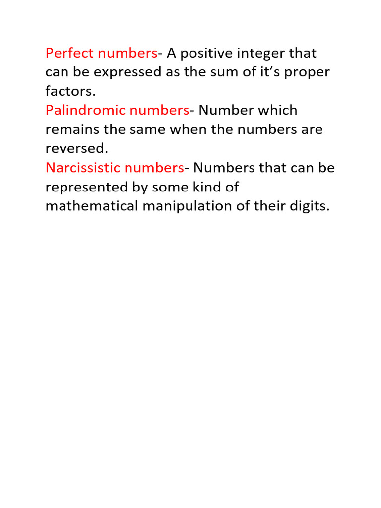 Perfect Numbers | PDF