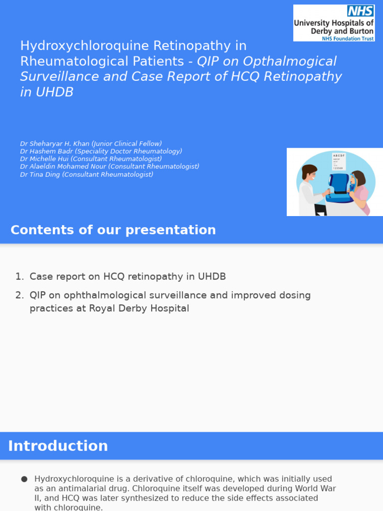 HCQ Screening QIP 1.3 | PDF