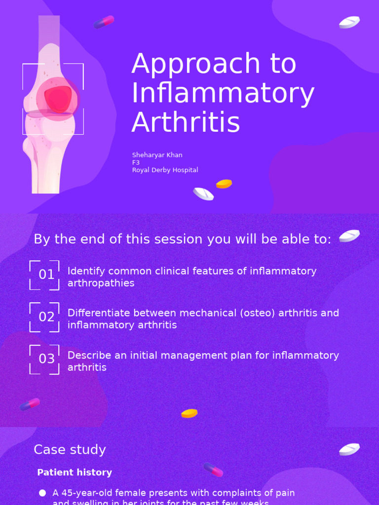 Inflammatory Arthritis - Lecture | PDF