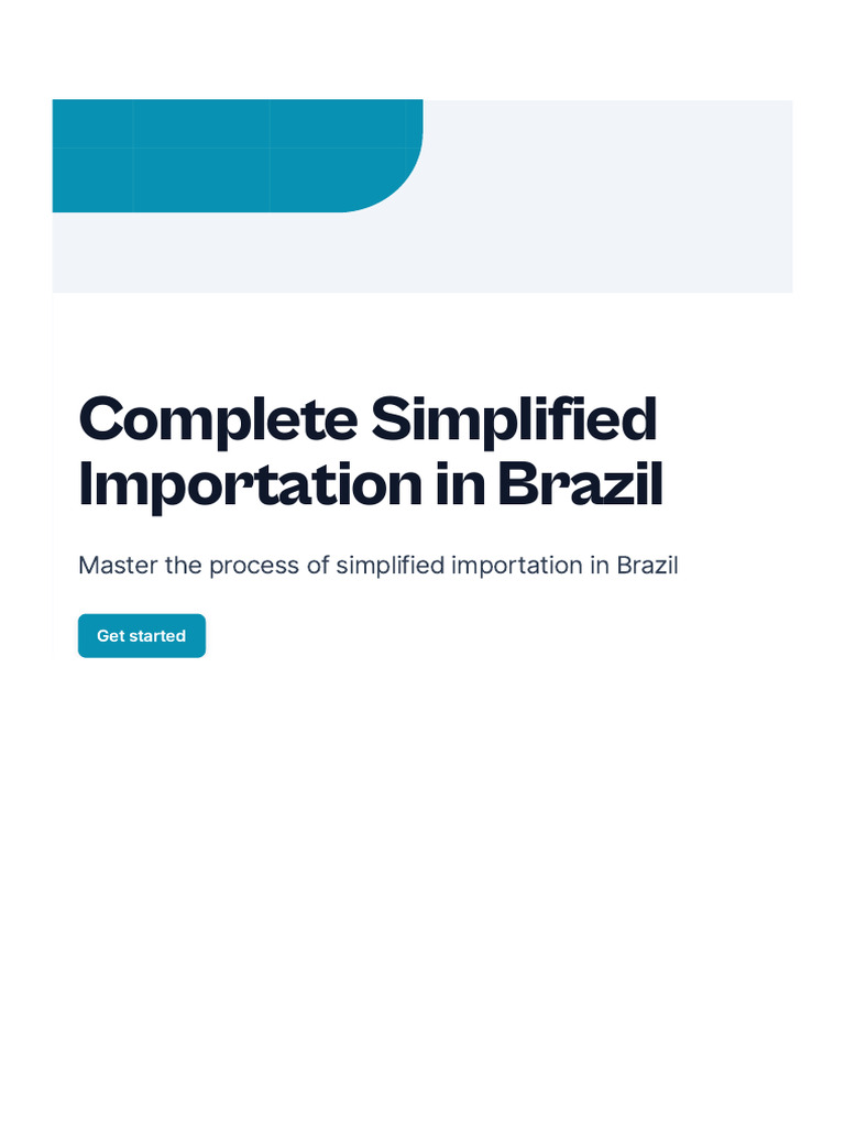 Complete Simplified Importation in Brazil | PDF
