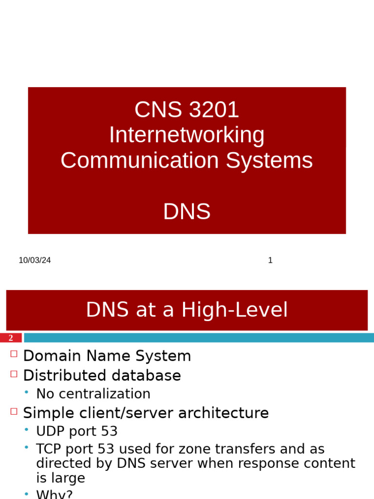 Lecture 2 Domain Naming System Pdf