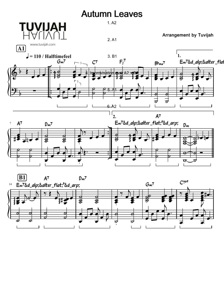 Autumn Leaves (Arrangement) | PDF