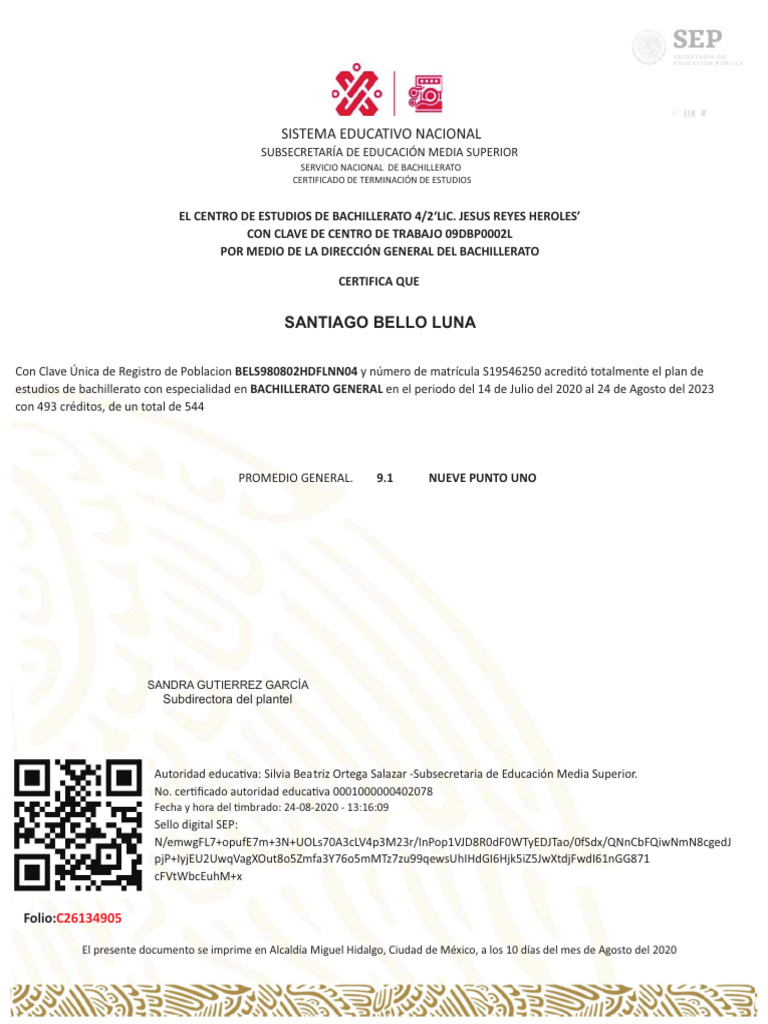 Certificacion 2023 | PDF