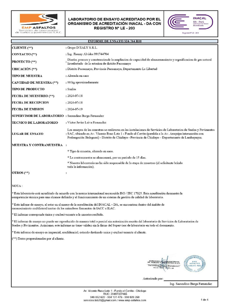 AFIRMADO 40 - 60 Proctor | PDF