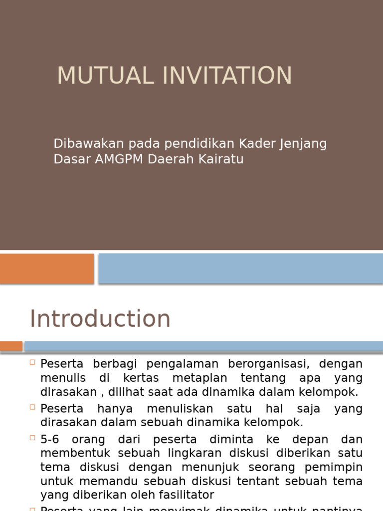 Metode Mutual Invitation dalam Diskusi | PDF