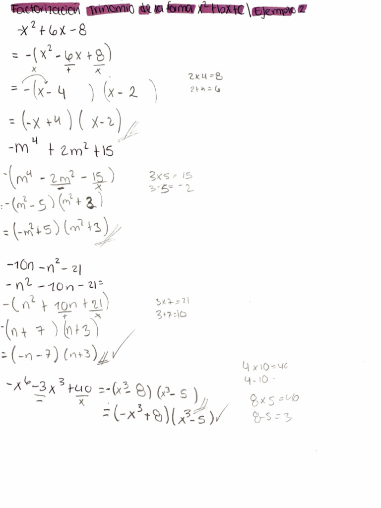 Cuadrado x2 + BX + C | PDF