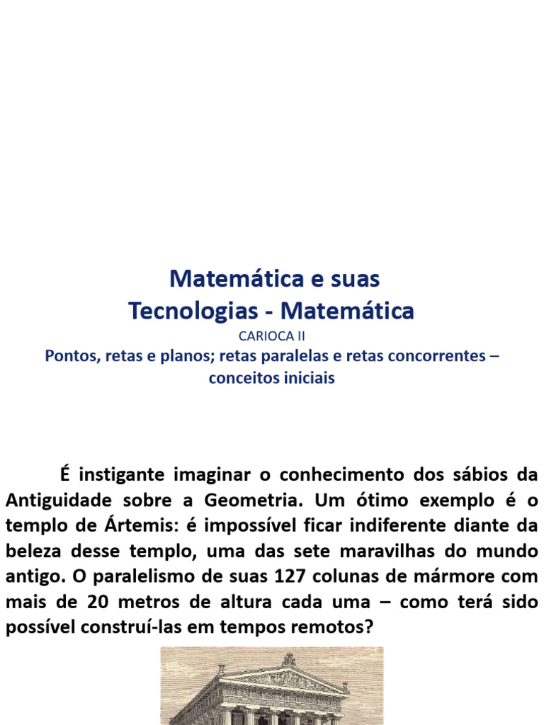 Pontos, Retas e Planos | PDF