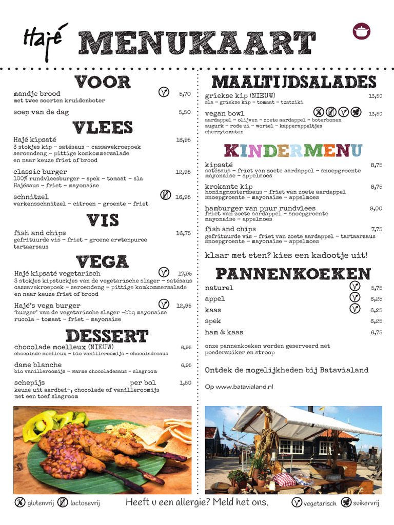 TAV - Menukaart Voorjaar 2019 | PDF
