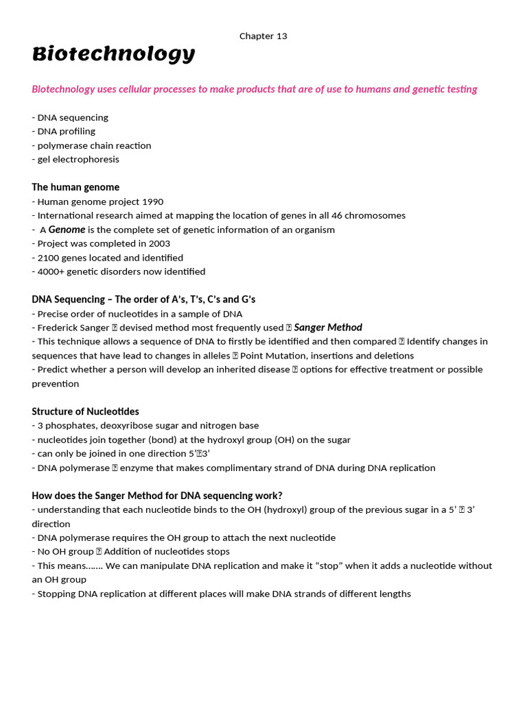 Biotechnology | PDF