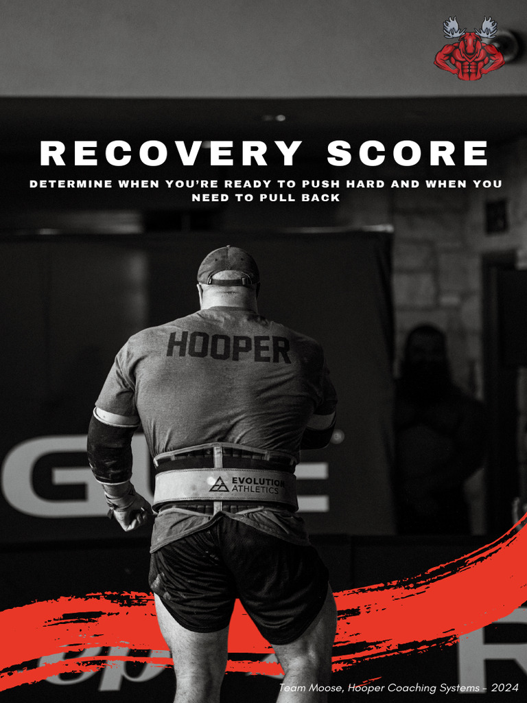 Recovery Score Worksheet - 1 | PDF