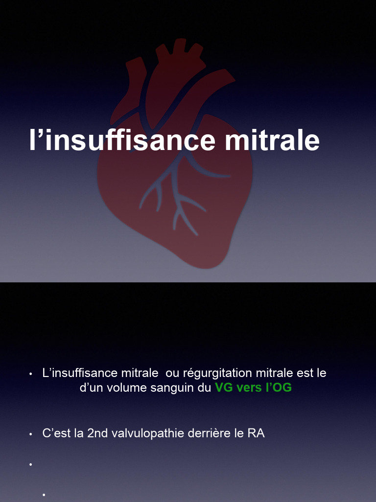 6 - IM Insuffisance Mitrale Diap | PDF