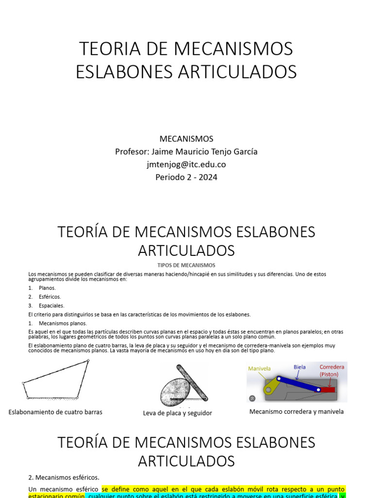 Tipos de Mecanismos y Engranes | PDF | Engranaje | Hogar, jardinería y ...