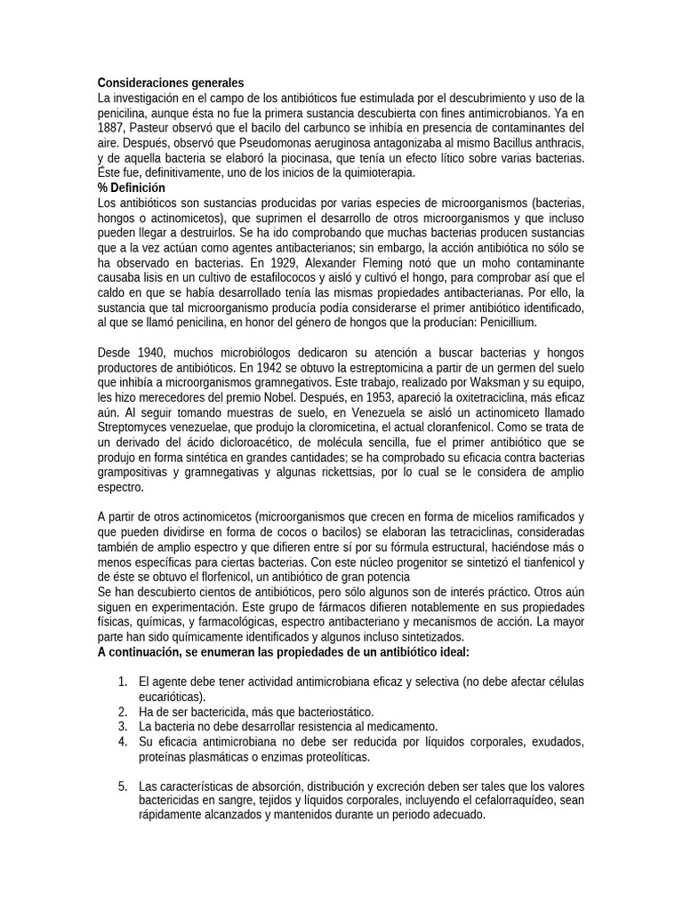 Consideraciones Generales | PDF