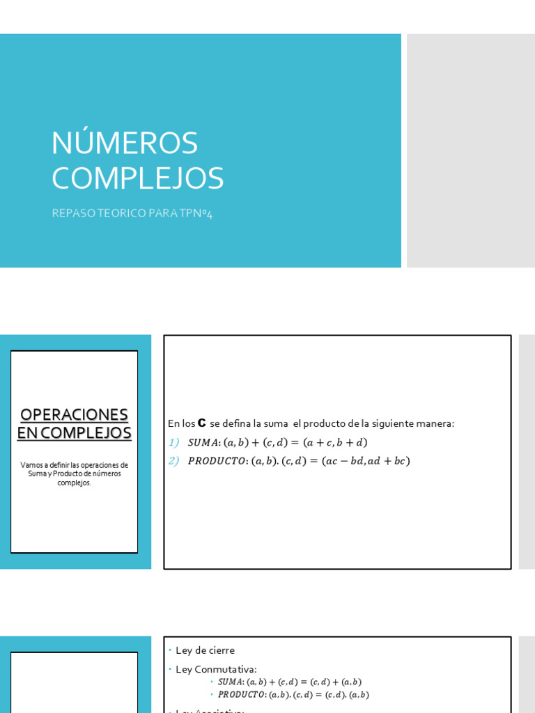 Apuntes Nros Complejos | PDF