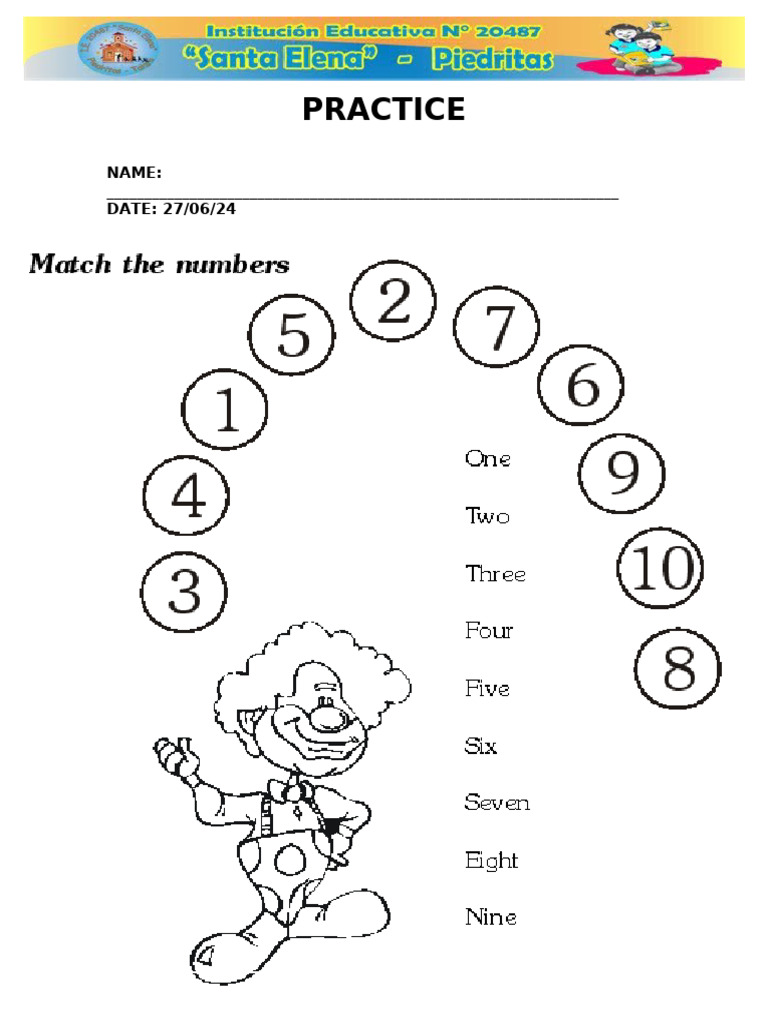 Practice the Numbers | PDF