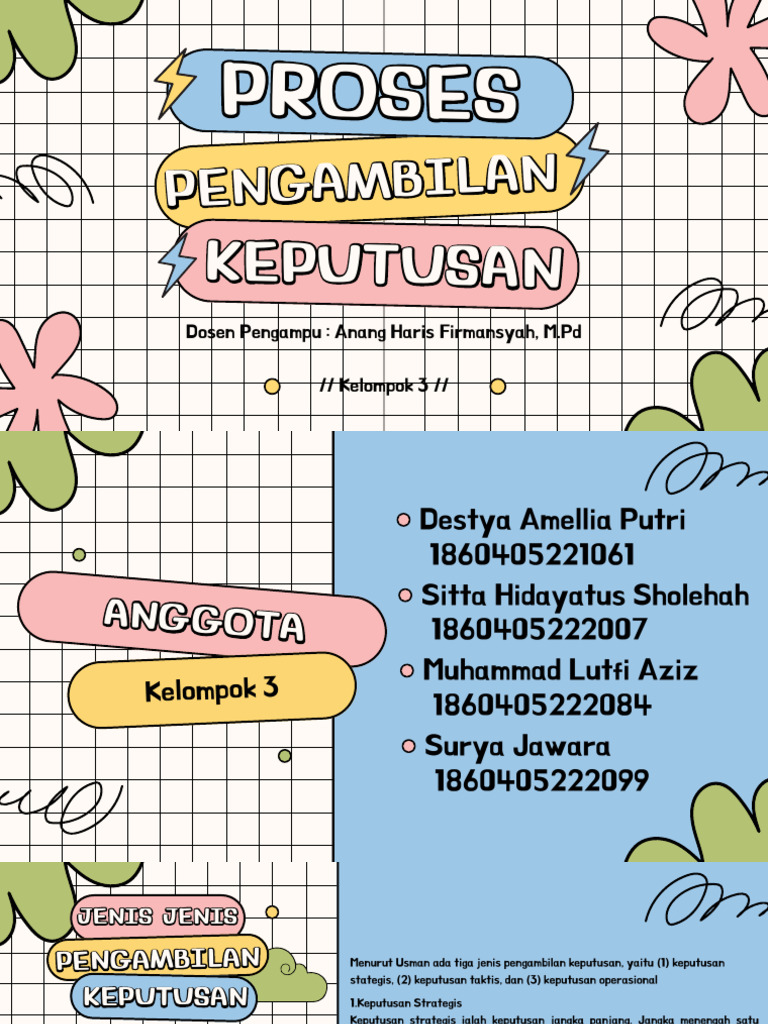 Kel 3 - Teori Pengambilan Keputusan | PDF