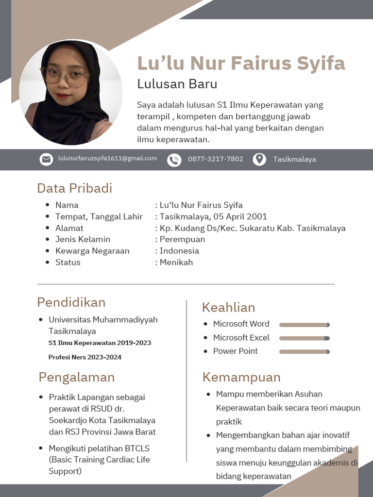 CV-Lu'lu Nur Fairus Syifa | PDF