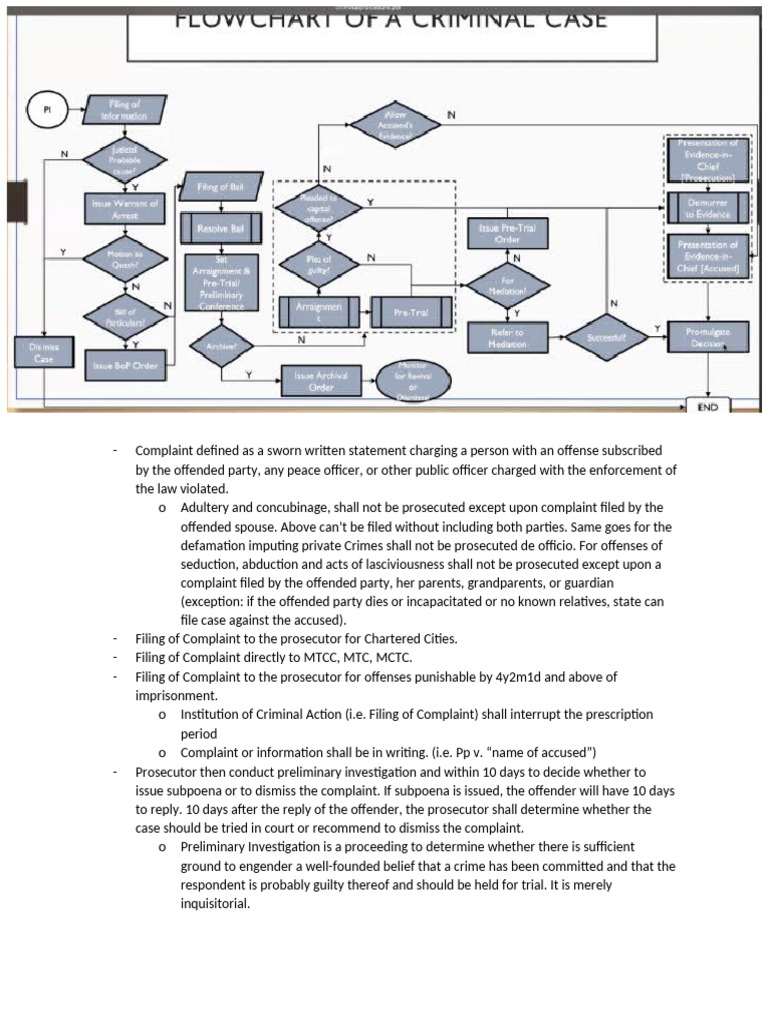 Flow Chart Crim Pro | PDF