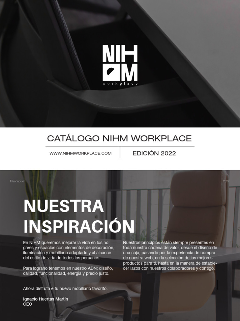 Catálogo Nihm Workplace 30-01-23 | PDF