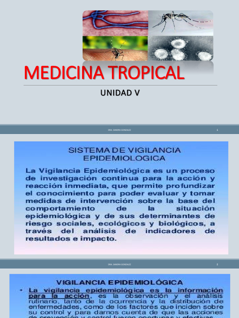 Medicina Tropical. Epidemiologia y Enfermedades Infecciosas. Dra ...