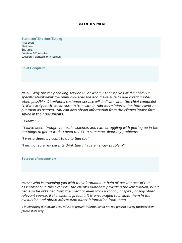 CALOCUS_MHA Template | PDF