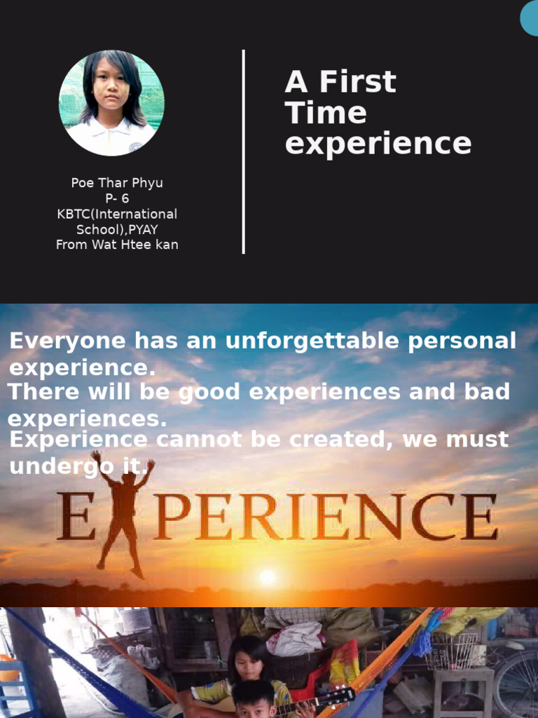 First Time Experience | PDF
